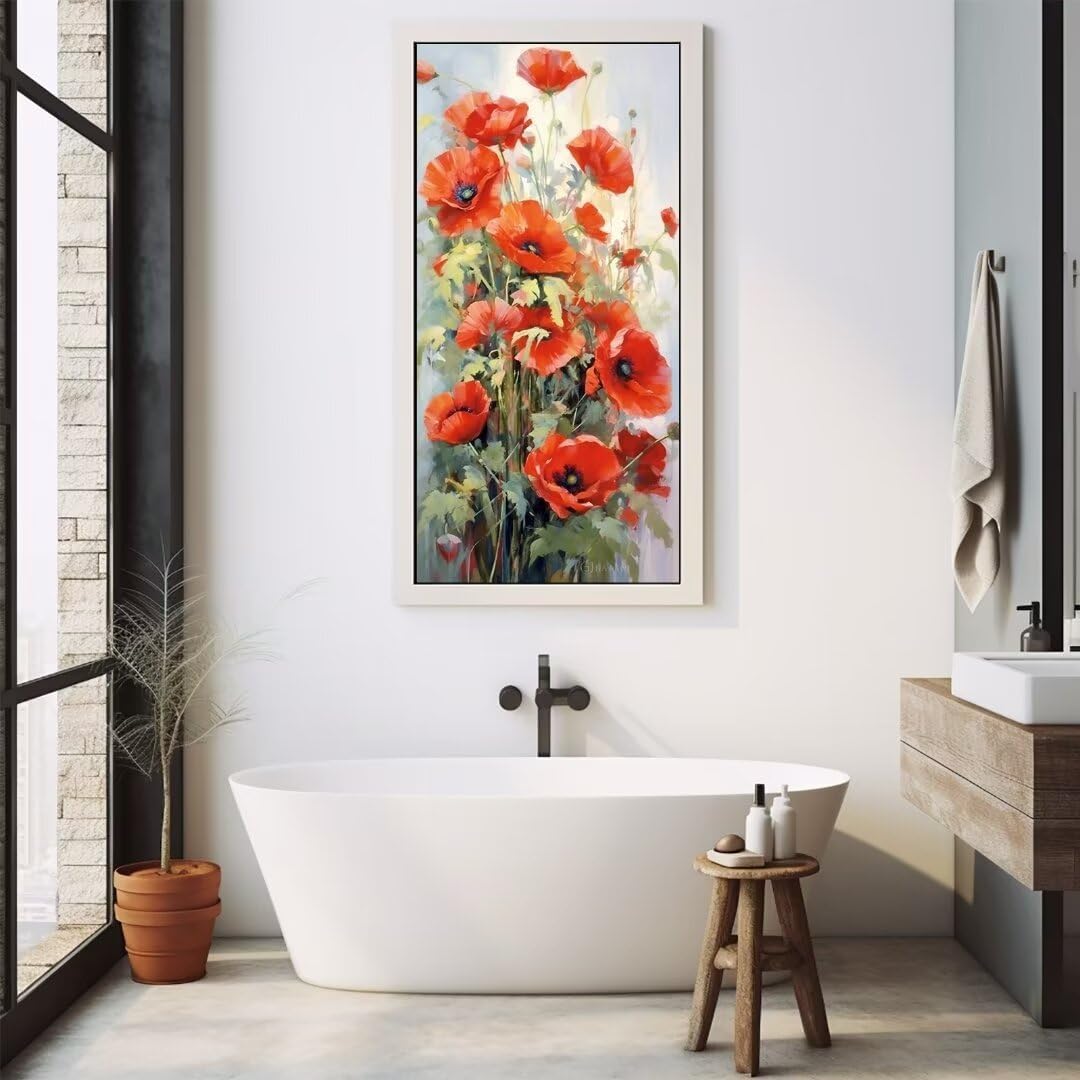Diamond Painting Mohn Diamond Painting Erwachsene, Groß xxl 160 X 80 cm ...