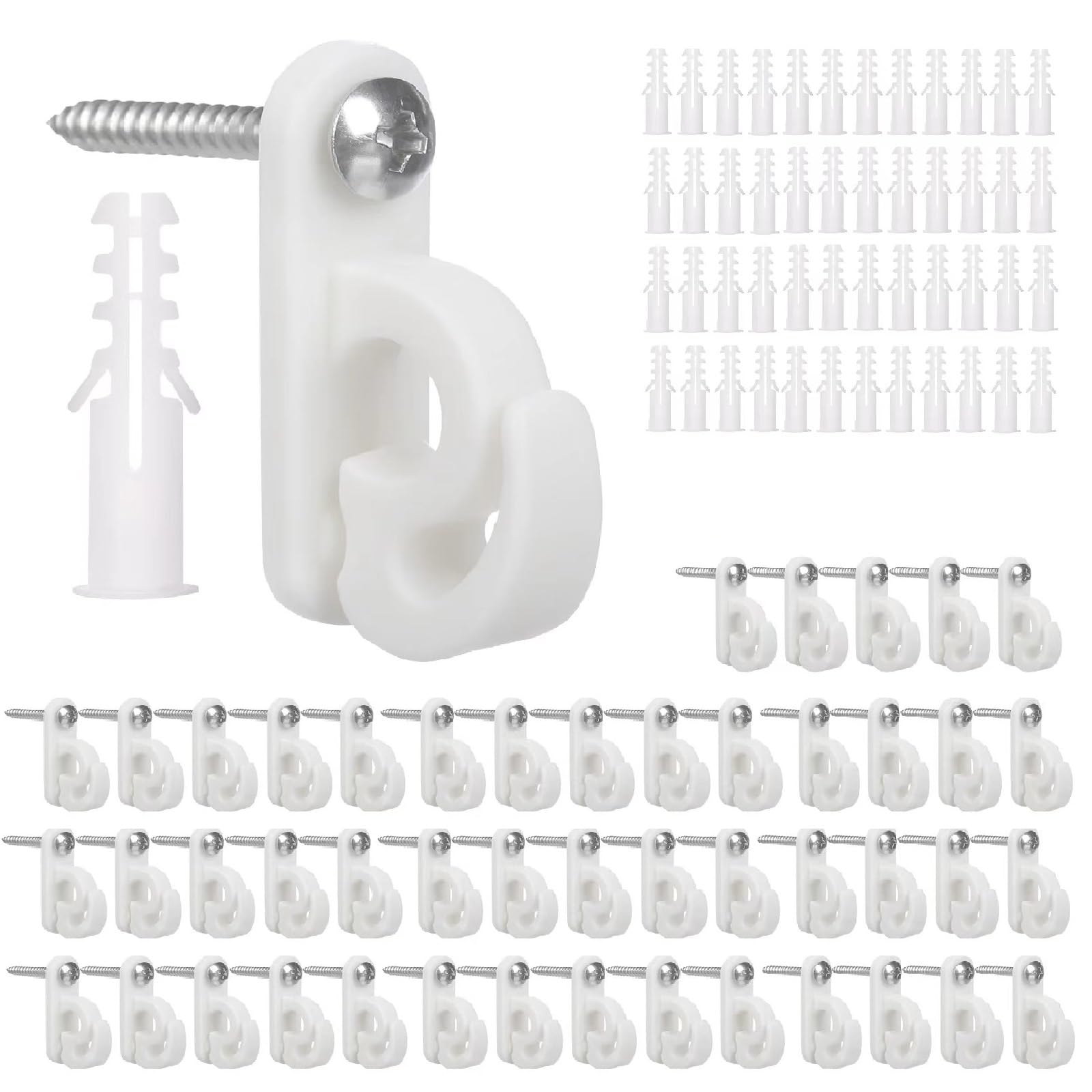 Amazon.com: herfate Q-Hangers Heavy Duty Plastic Clip Hooks for LED ...