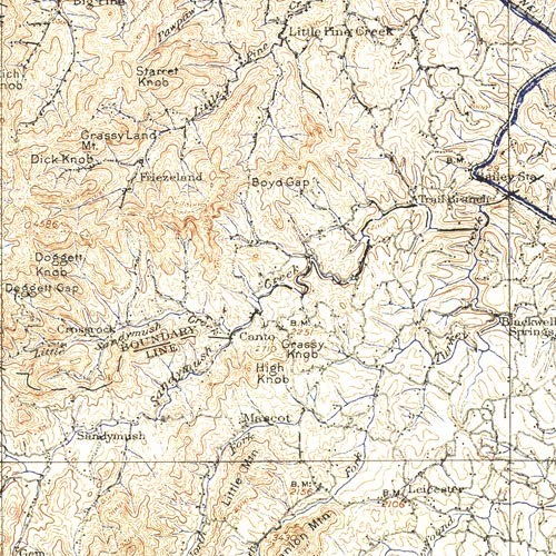 Blue Ridge Cumberland Plateau Map