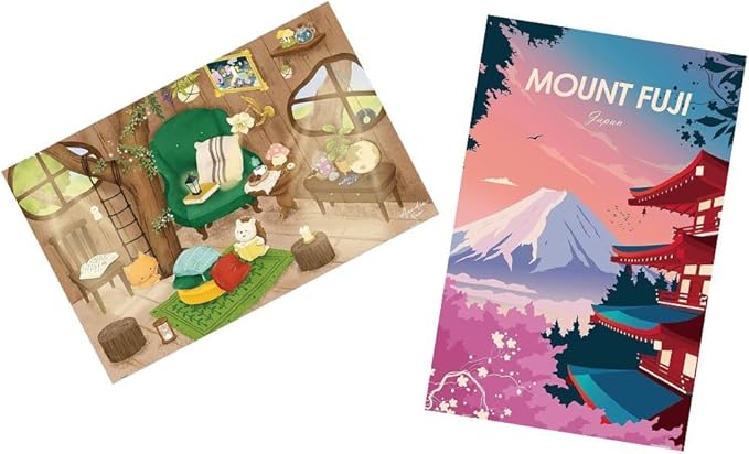 Amazon.com: Pintoo Two Plastic Jigsaw Puzzles Bundle - 600 Piece ...