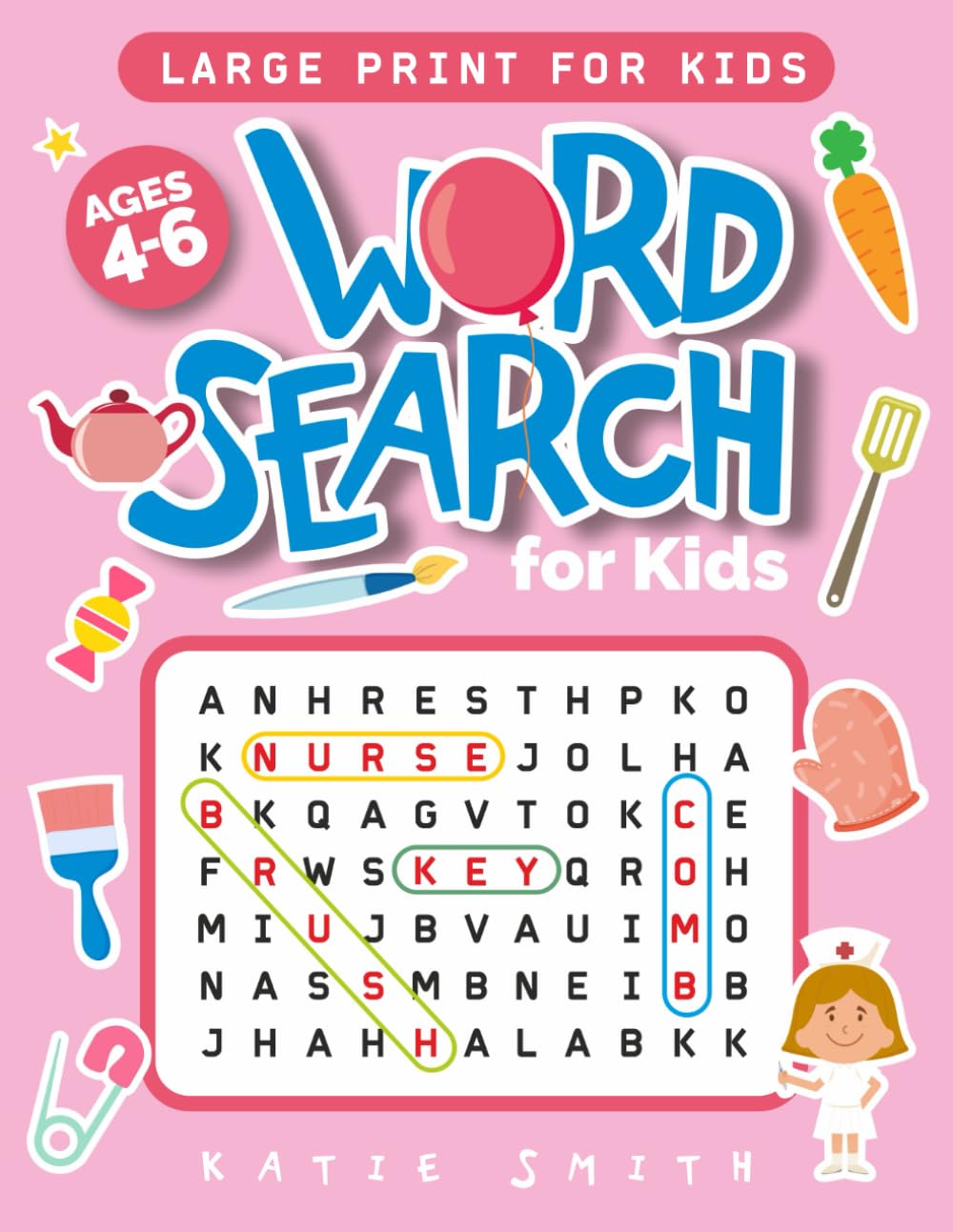 Word Search for Kids Ages 4-6 - Vol 1: 100 Fun and Educational Word ...