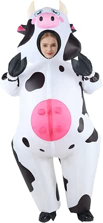 Amazon.com: Aotiooy Halloween Inflatable Cow Costume for Adult, Funny ...