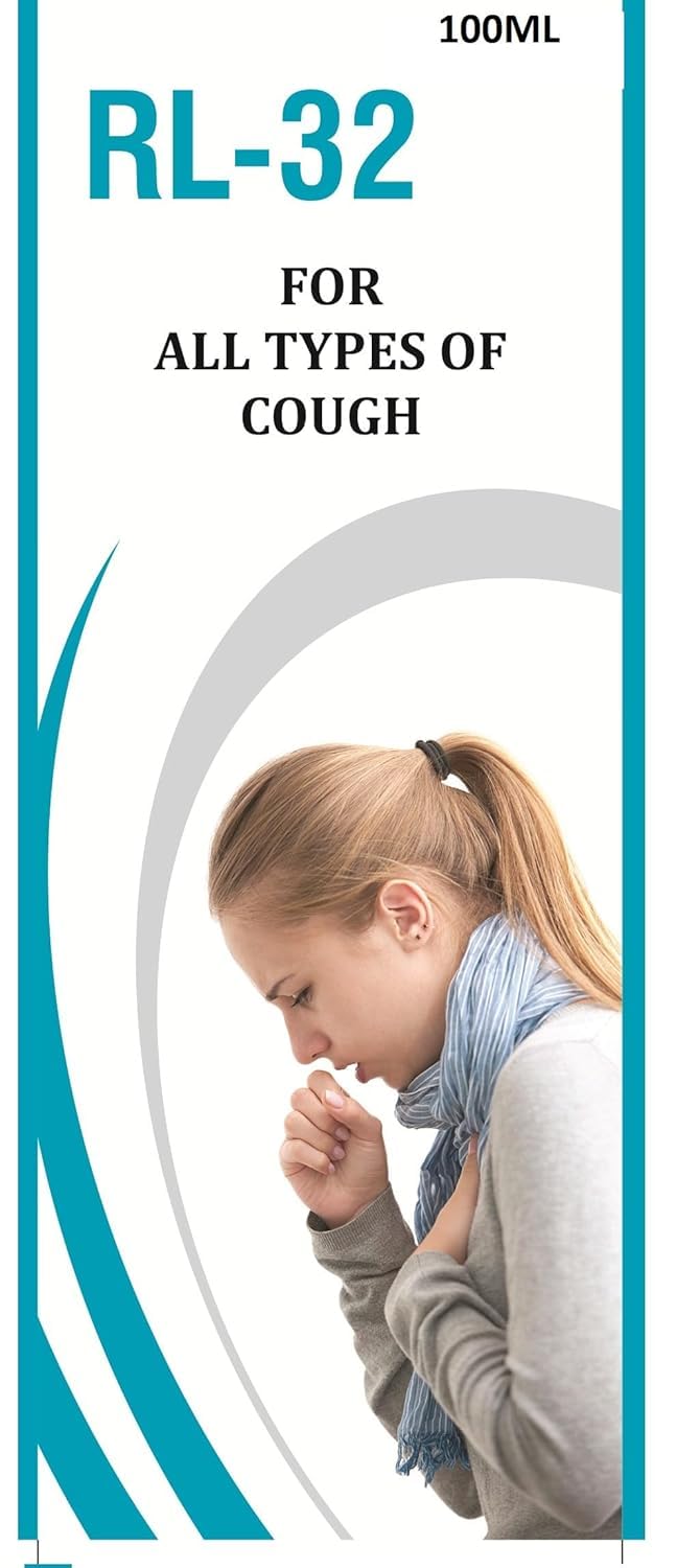 Buy Dr. Rajeev's RL-32 Medicine for all types of Dry Cough, Moist Cough and Allergy Cough 100ml ...