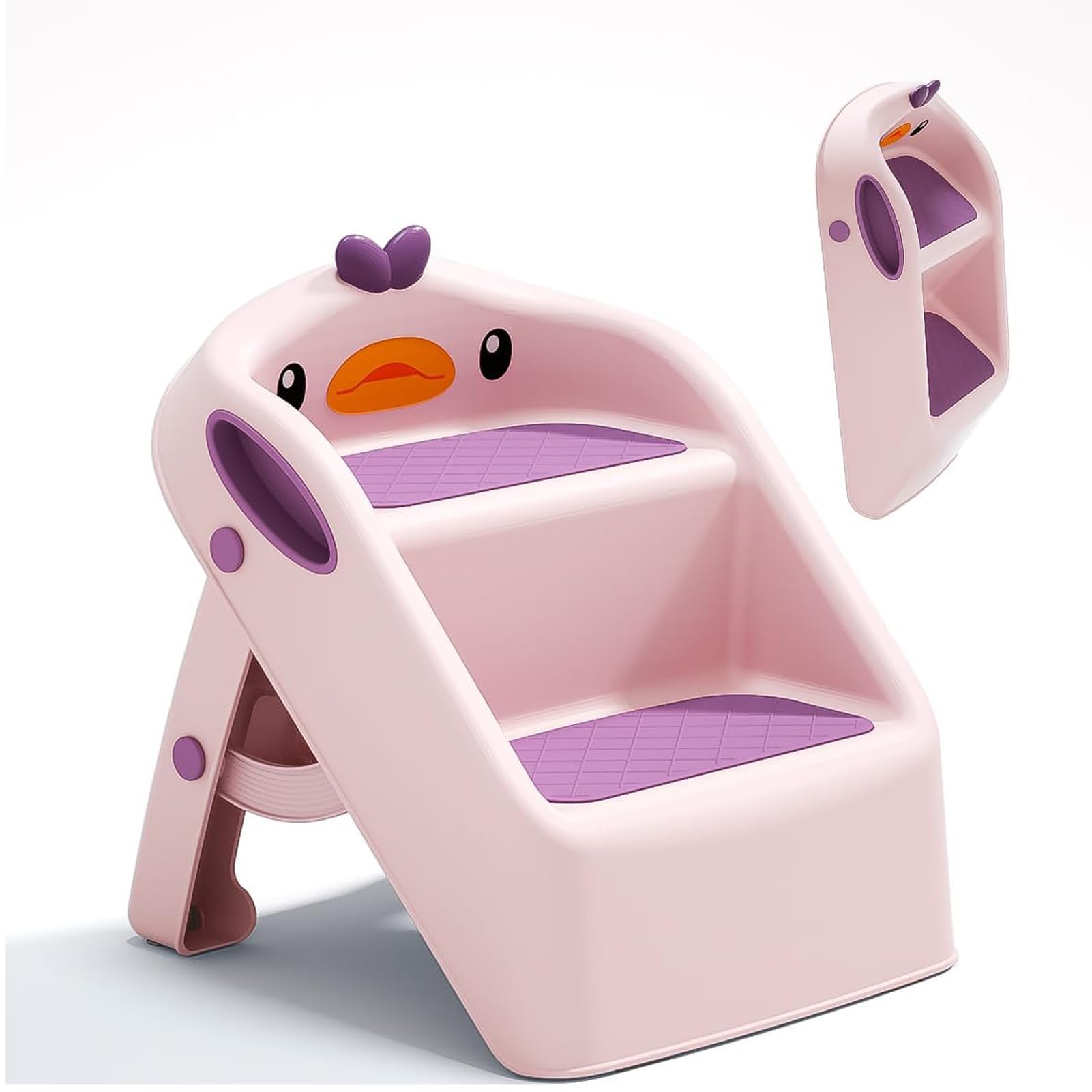 U-HOOME Foldable Toddler Step Stool for Kids Kitchen Bathroom Sink ...