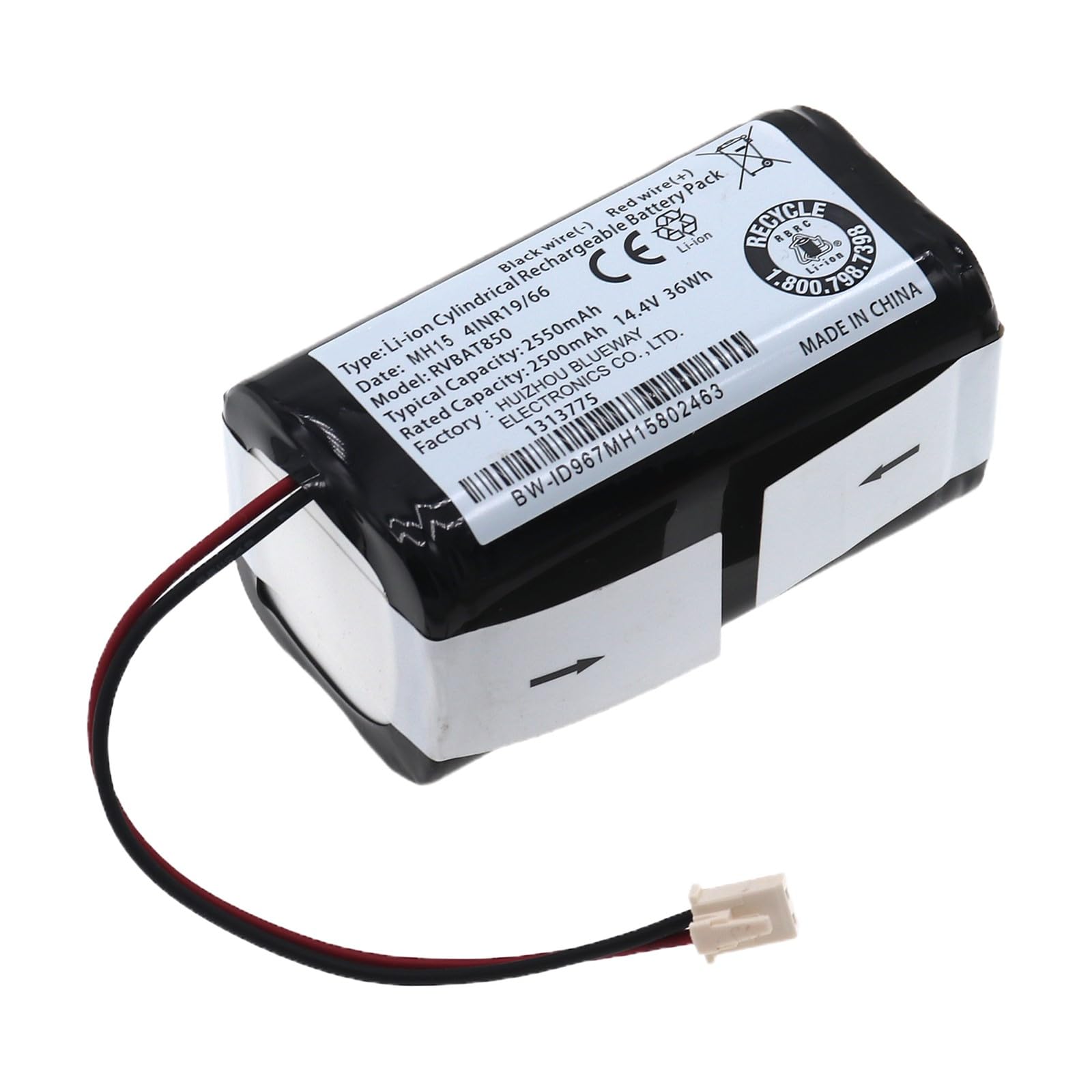 Amazon.com: Replacement RVBAT850 Battery for Shark UR1000SR UR1005AE ...