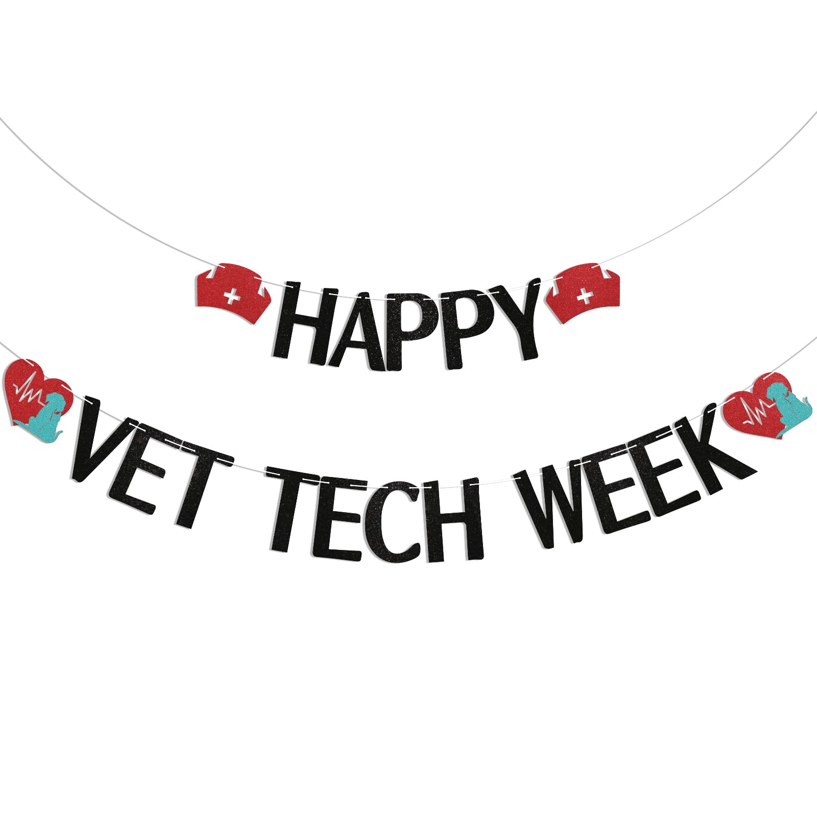 Amazon.com: Happy Vet Tech Week Banner - Vet Technician Week Sign ...