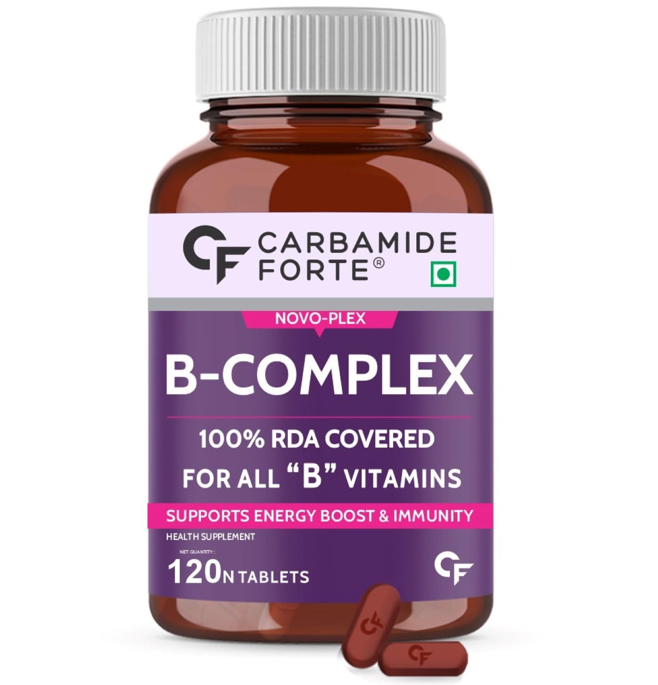 Carbamide Forte Vitamin B-Complex Tablets - 100% RDA for B Vitamins ...