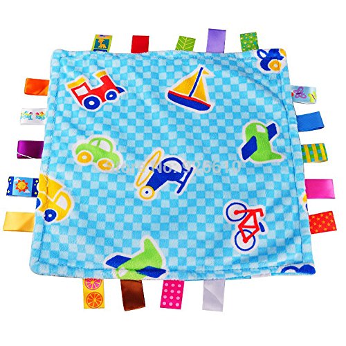 Taggies Little Taggies Blanket, Blue Vehicles by Taggies | Amazon price ...