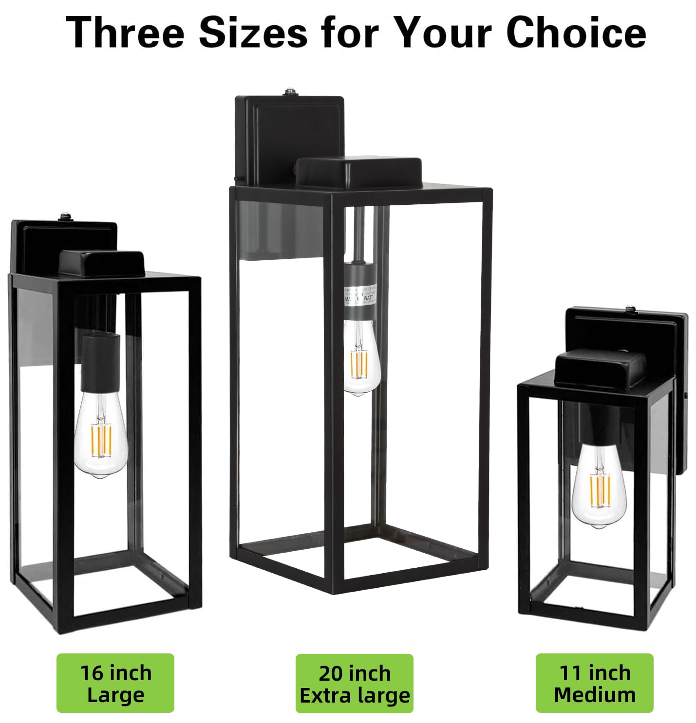 Snapklik.com : Extra Large Outdoor Wall Lantern, 20 Inch Outdoor Wall ...