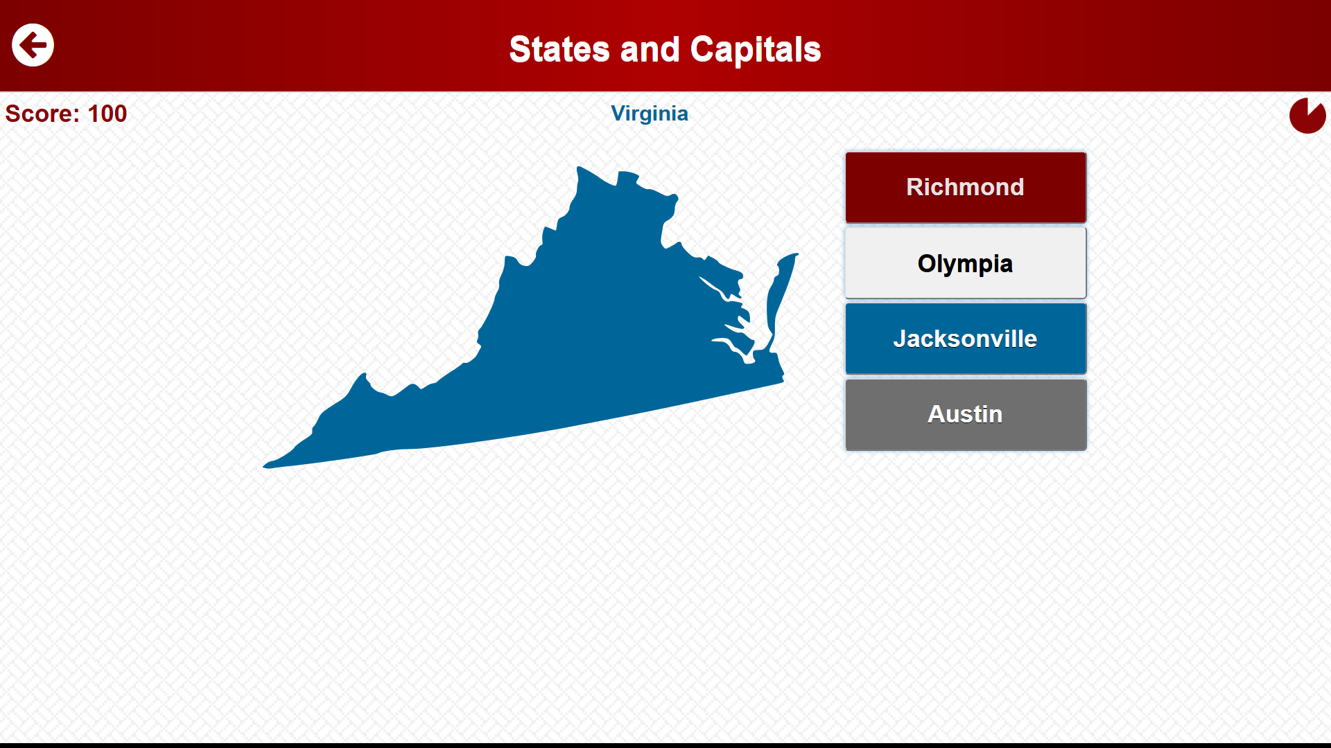 U.S States and Capitals Quiz TV - App on Amazon Appstore