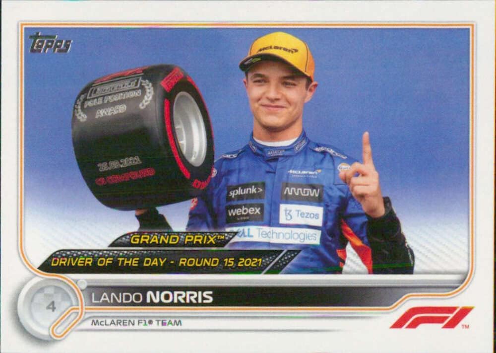 Amazon.com: 2022 Topps Formula 1#186 Lando Norris Racing Card ...