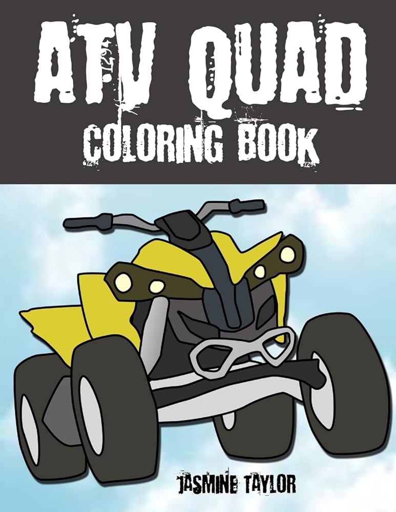 racing atv coloring pages