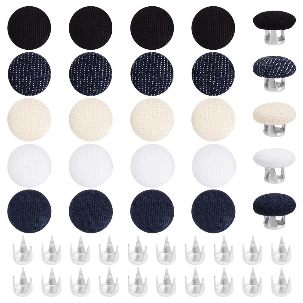 Amazon.com: BENECREAT 20sets 5 Colors 14.5mm/0.6 Inch Baseball Cap ...