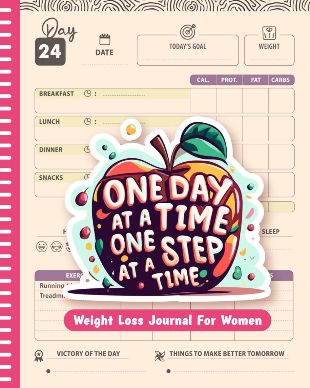 Weight Loss Journal For Woman: Diet, Food, Exercise And Body ...