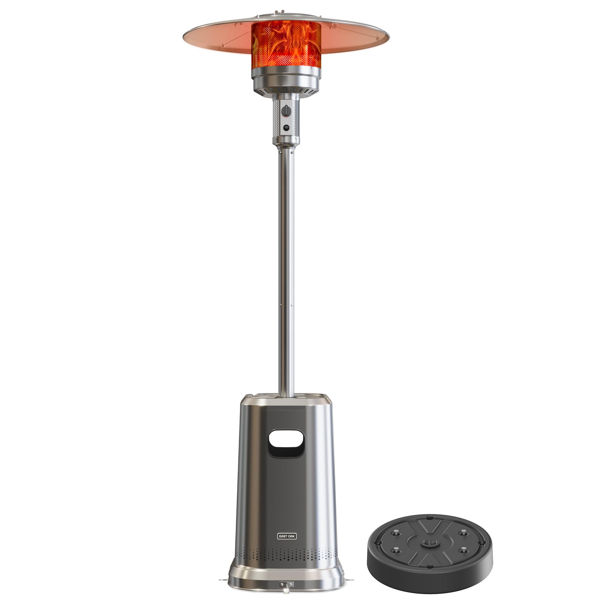 EAST OAK 50 000 BTU Patio Heater With Sand Box Double Layer Stainless EAST OAK 50 000 BTU Patio Heater With Sand Box Double Layer Stainless