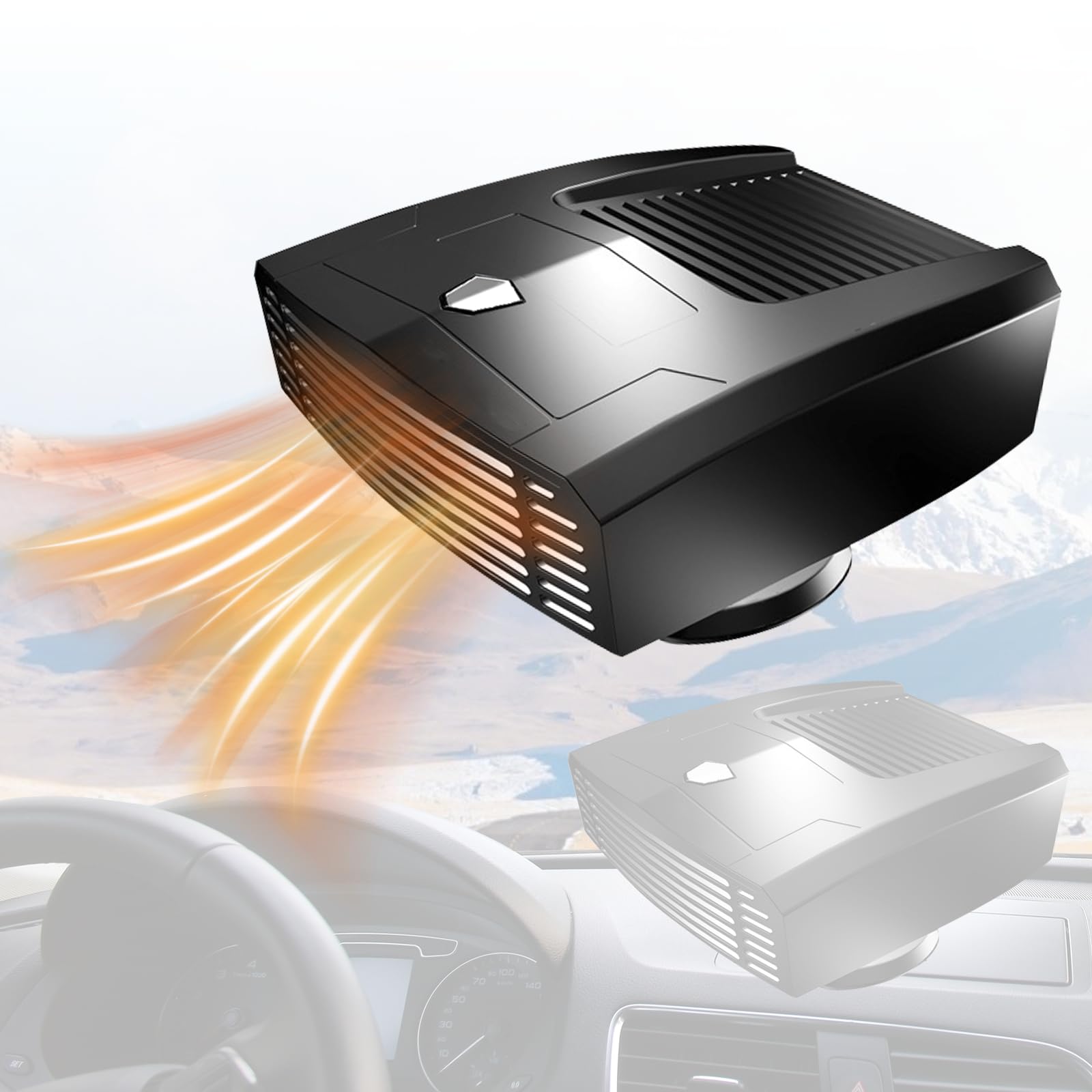 ACETEND Portable Car Heater,12V 150W Portable Car Heater with Heating ...