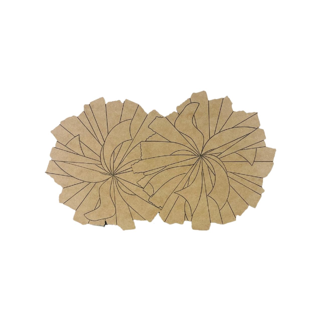 Amazon.com: Pom-poms Shape, Cheerleading Shape, MDF Wooden Craft ...