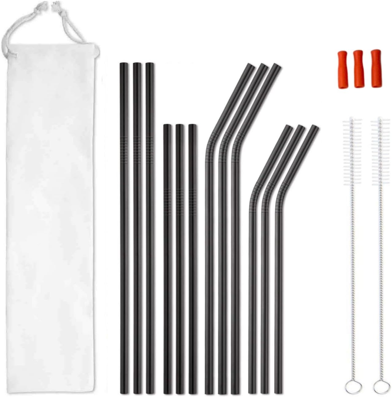 Amazon.com: Vantic Reusable Metal Straws, Collapsible Reusable Straws ...