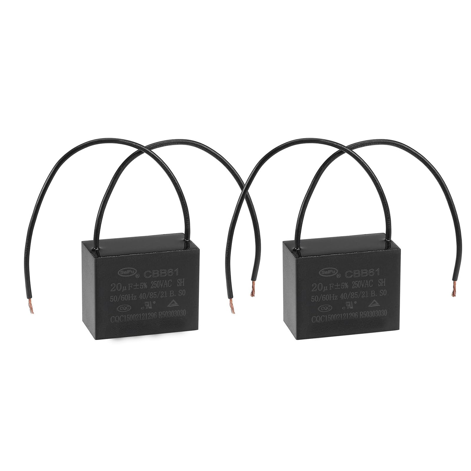 Snapklik.com : BOXONLY CBB61 20uF Ceiling Fan Capacitor 250V AC 25/70 ...