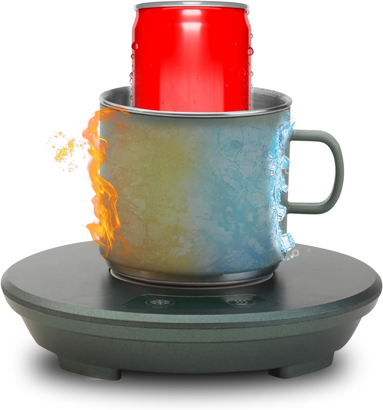 Amazon.com: Coffee Mug Warmer and Cooler for Desk 2-in-1 Drink Chiller ...