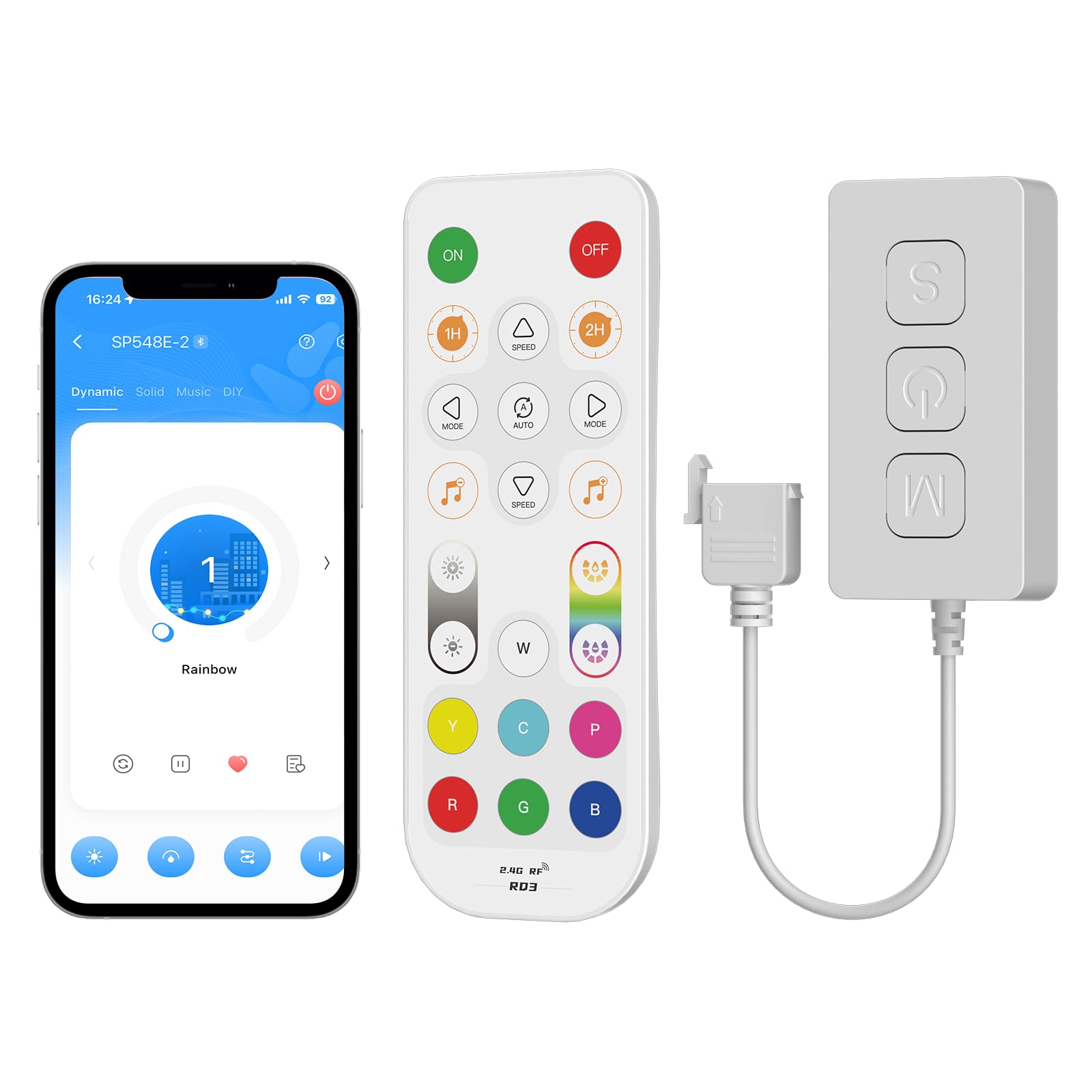 Amazon.com: PAUTIX Wi-Fi+Bluetooth Music Pixel LED Smart Controller Kit ...