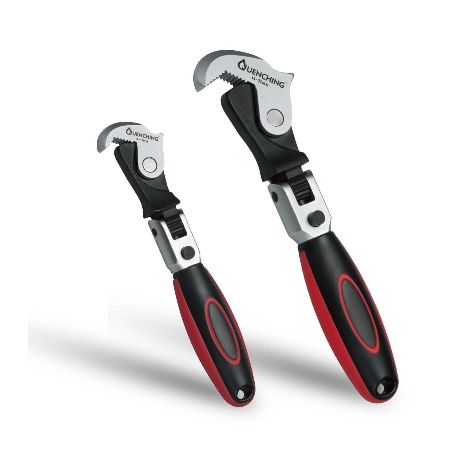 QUENCHING 2-Pcs 7.5 Inch & 9.5 Inch Adjustable Wrench Set 0.31"-1.25"(8 ...