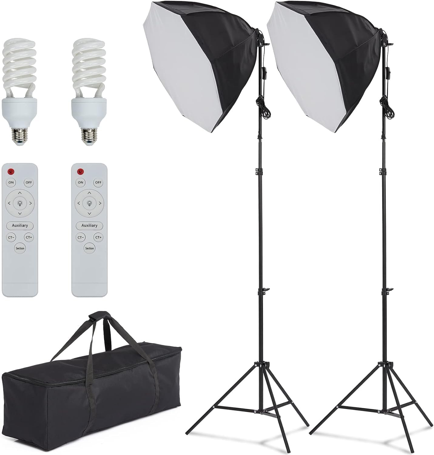 Amazon.com : Softbox Photography Lighting Kit, Upgrade Continuous ...