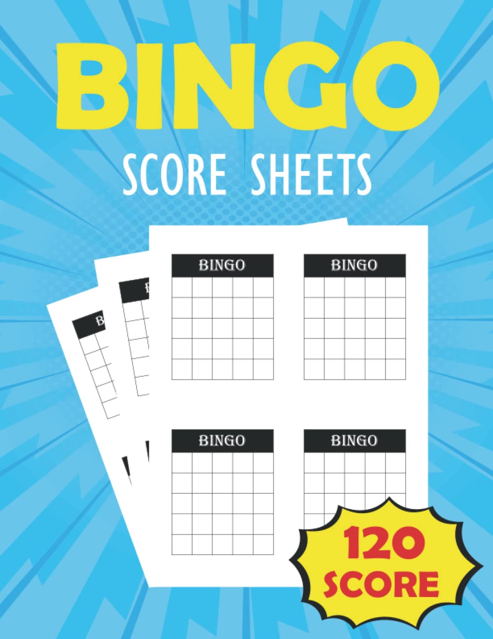 Bingo Score Sheets Blank Bingo Cards Bingo Paper Cards Sheets ...