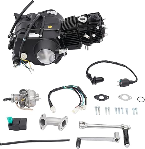 Amazon.com: 110cc 4-speed Engine Motor, Dirt Pit Bikes Engine Motor w ...