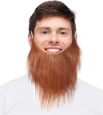Amazon.com: Fake Red Leprechaun Beard Costume Irish Ginger Beard Irish ...