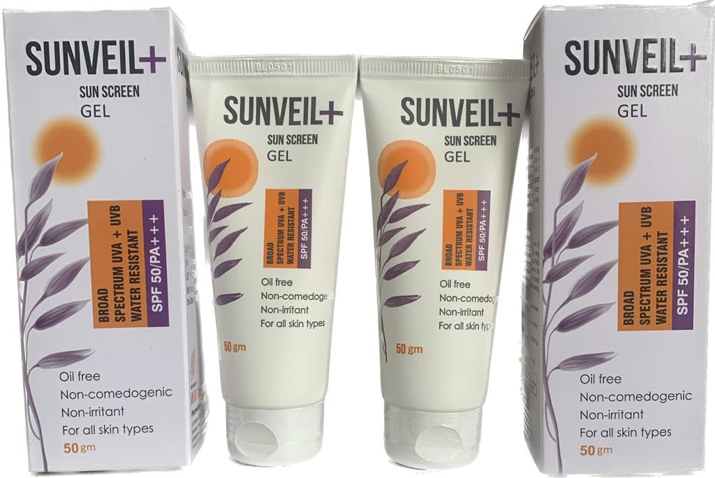 SUNVEIL + SUN SCREEN GEL 50 SPF (PACK OF 2) : Amazon.in: Beauty
