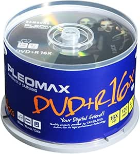 SAMSUNG Pleomax 16X DVD+R 4.7GB 50 Disco Husillo : Amazon.com.mx ...