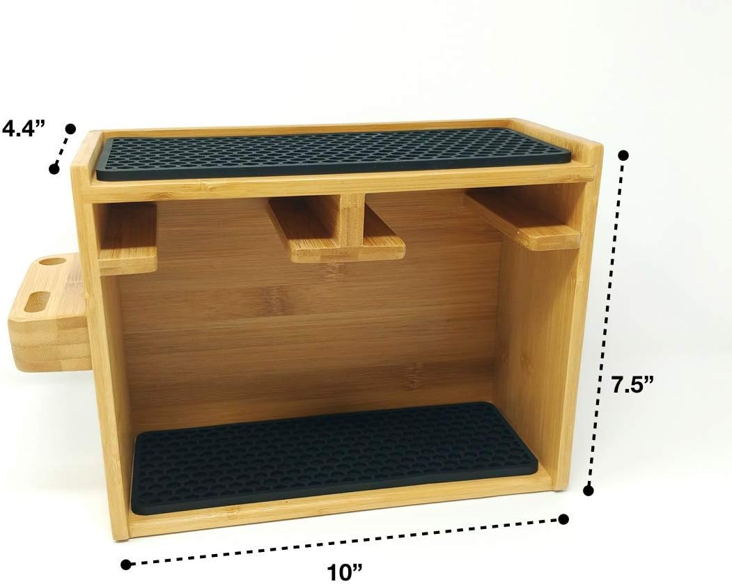 Hand-Made Bamboo Organizing Caddy compatible with AeroPress Coffee ...