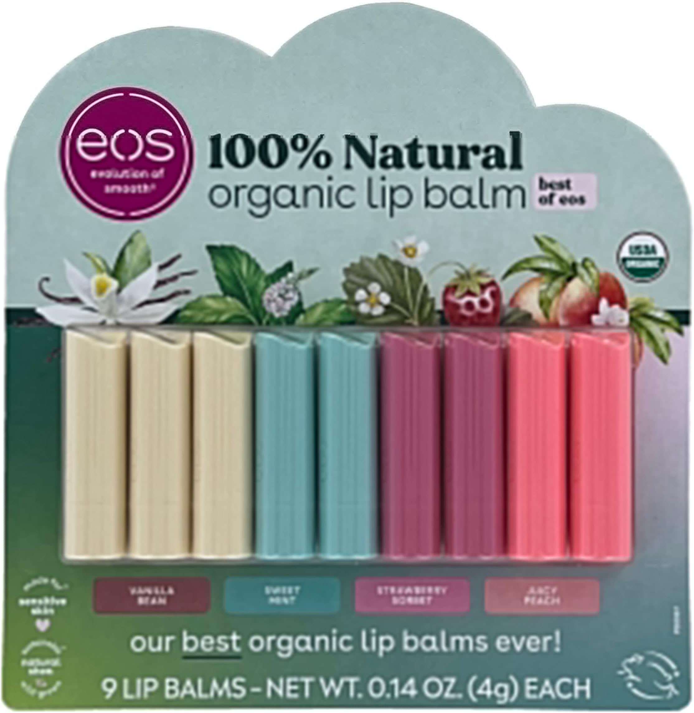 Amazon.com: eos Organic Lip Balm Sticks, 8-pack : Everything Else