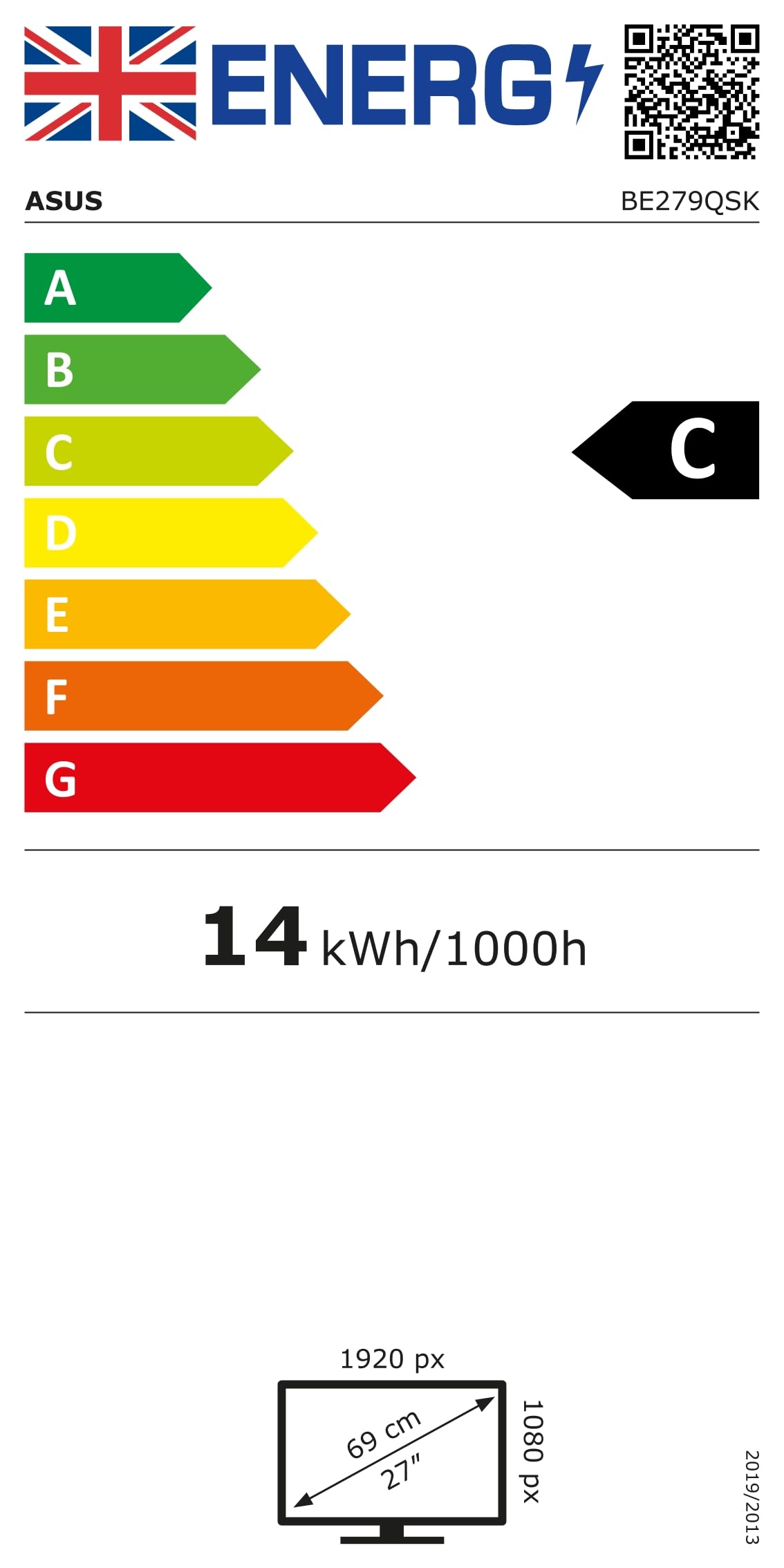 ASUS 27” 1080P Video Conference Monitor (BE279QSK) - Full HD, IPS ...