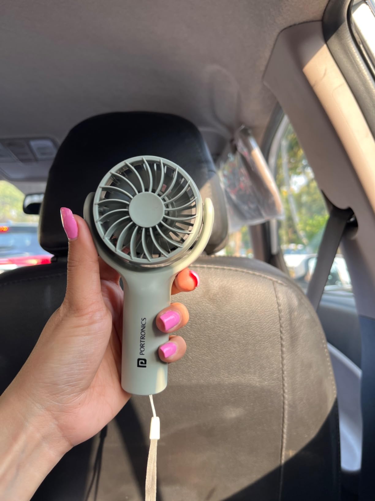 Buy Portronics Toofan Mini Portable Rechargeable Fan with 3 Speed Modes ...