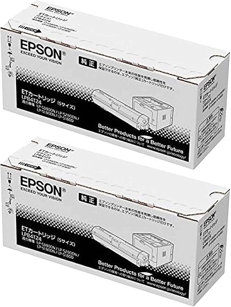 Amazon | EPSON LPB4T24 ETカートリッジ 純正品 Sサイズ 2本セット | エプソン | トナーカートリッジ 通販