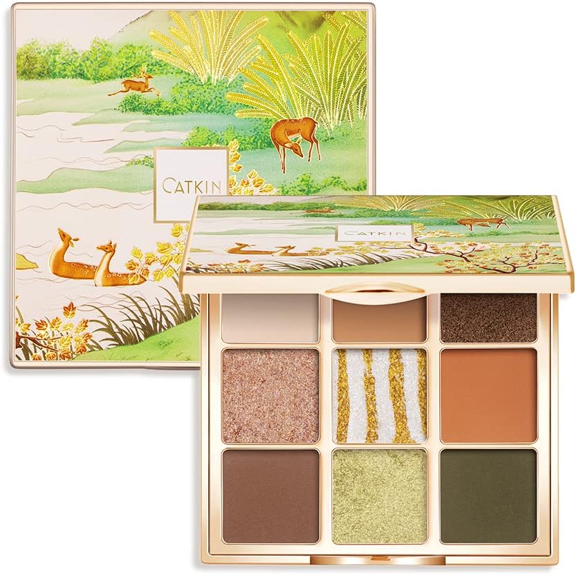Amazon.com : Catkin Eyeshadow Palettes 9 Blendable Shades Smooth Long ...