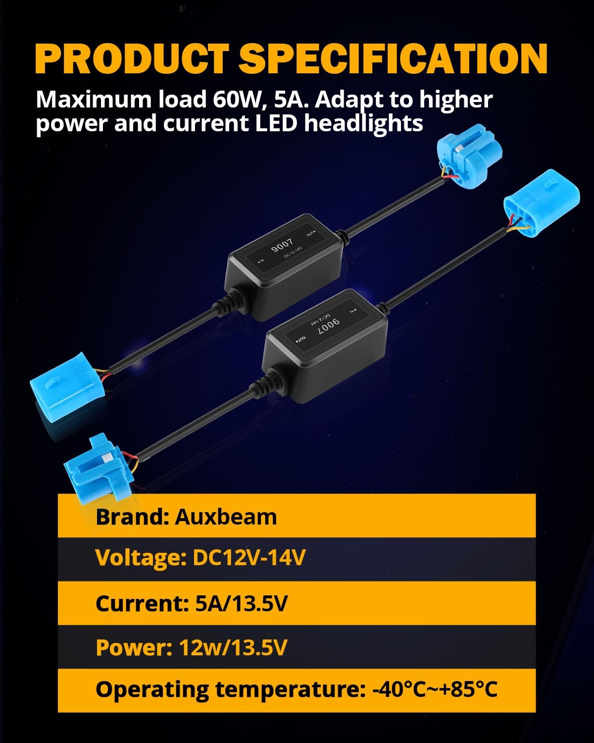 Snapklik.com : 9007 HB5 Load Resistors, Fix LED Conversion Flickering ...