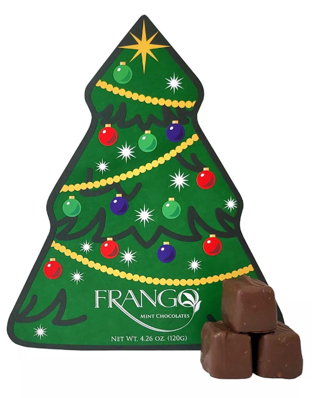 Amazon.com: FRANGO CHOCOLATES Holiday Mint Milk Chocolates Tree Gift ...