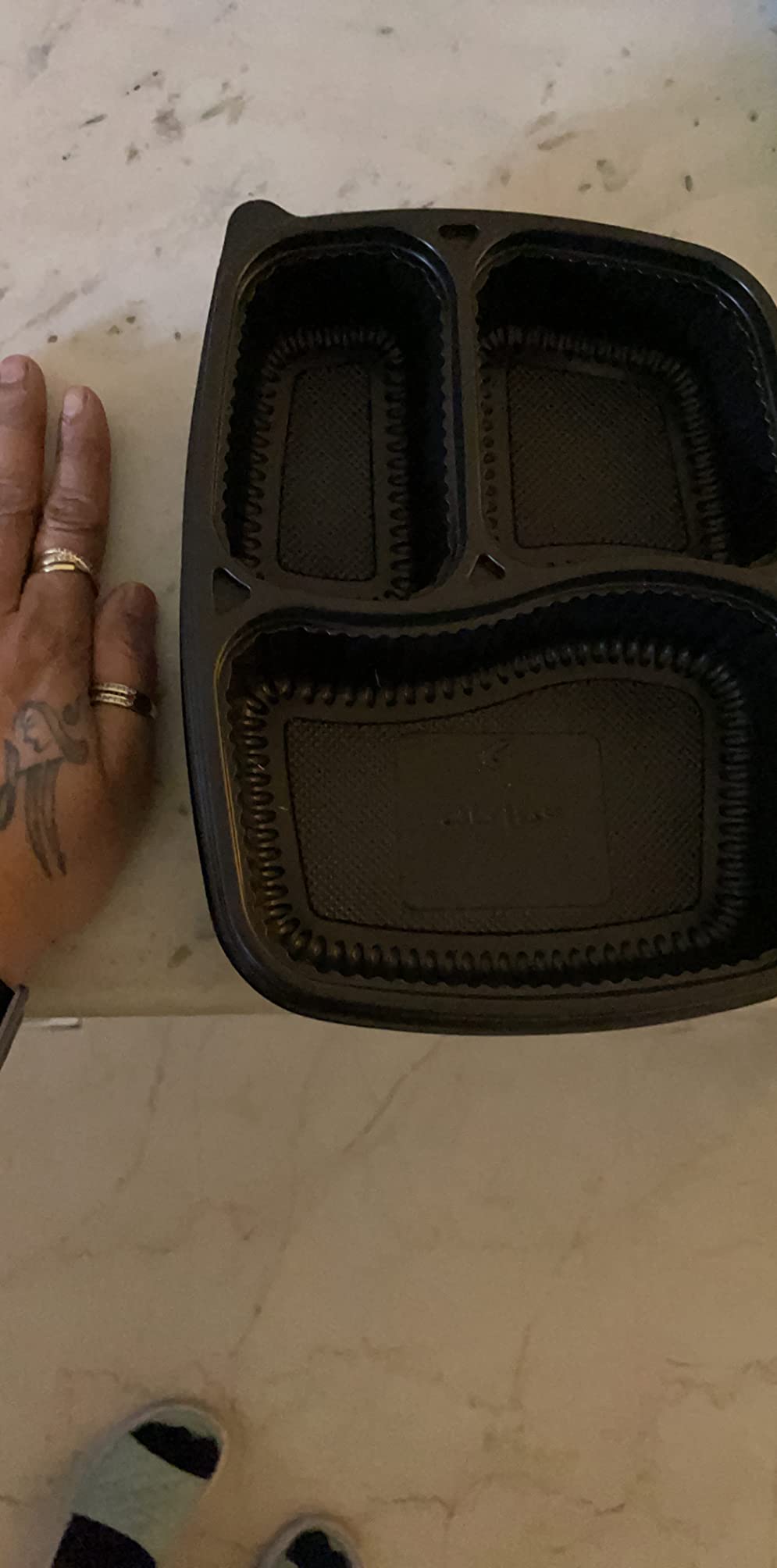 Buy ACHIEVER PACKAGING 3 Compartment Unbreakable Made of 100% BPA Free Food Grade Virgin Plastic ...