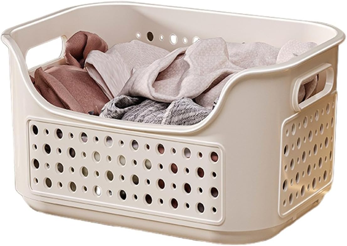 Amazon.com: Plastic Laundry Baskets, Easy Carrying Waterproof Bushel ...
