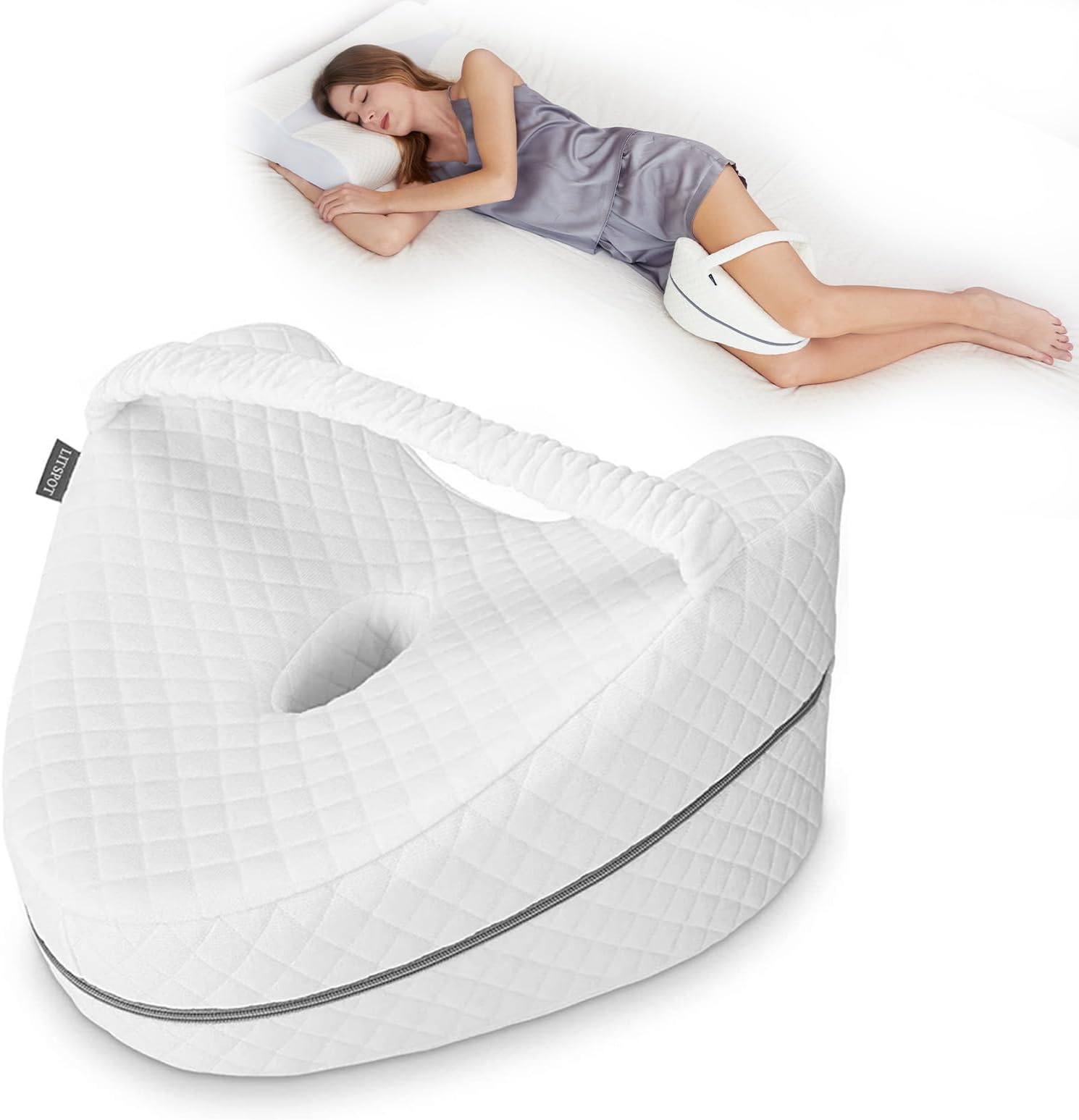Coussin Orthopédique Celsius, Coussin Genoux pour Dormir avec Memoire ...