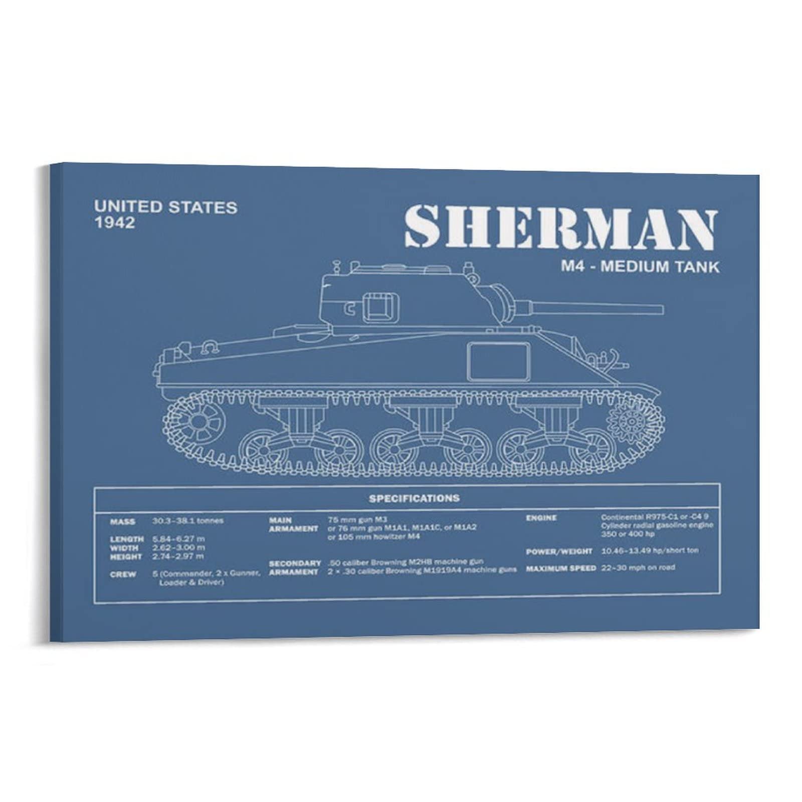 Sherman Tank Blueprints