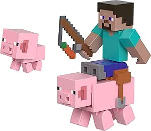Amazon.com: Mattel Minecraft Toys, 3.25-inch Action Figure 2-Packs, 2 ...