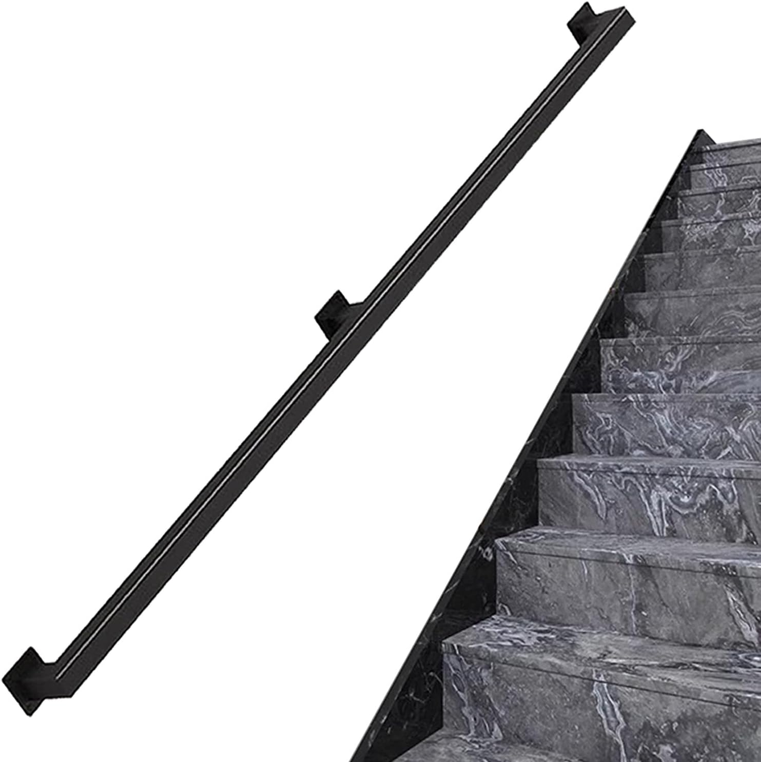 Industrial Stairs Handrail - Complete Kit, 1m 1.5m 2m 2.5m 3m Staircase ...