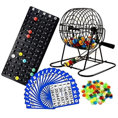 Regal Games Jeu de bingo de luxe avec cage de bingo, plateau de bingo ...