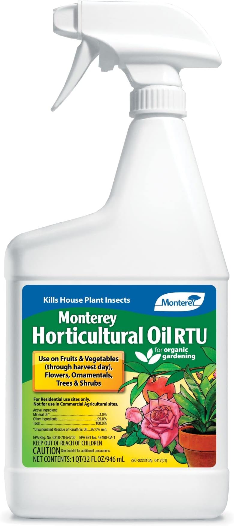 Amazon.com: Monterey Horticultural Oil - Organic Gardening Fungicide ...