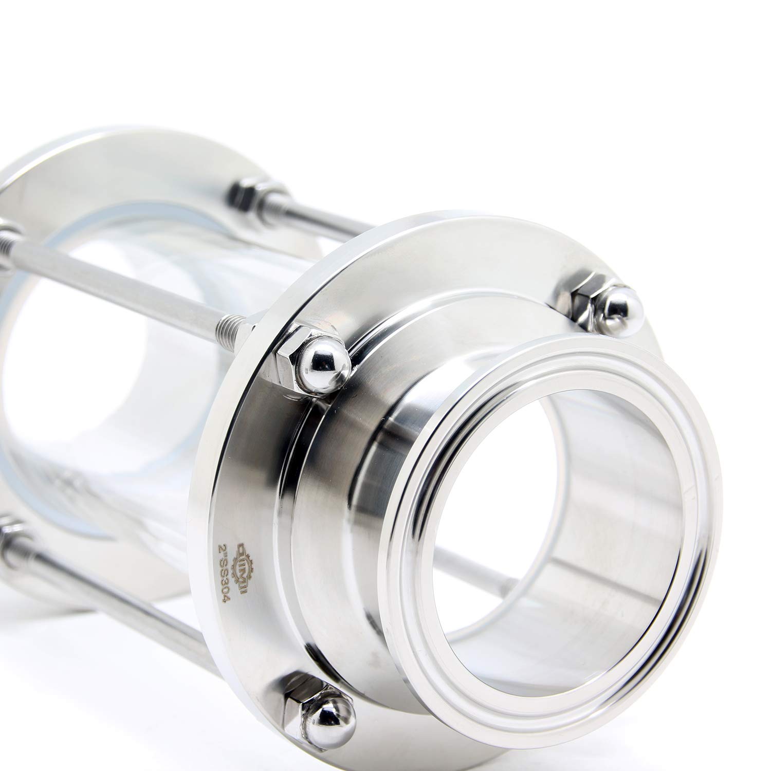QiiMii 2" Sanitary in-Line Sight Glass with Tri Clamp End, Flow ...