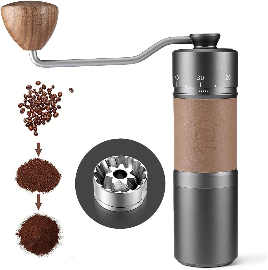 Amazon.com: HAILASRE Manual Coffee Grinder with Protable External ...